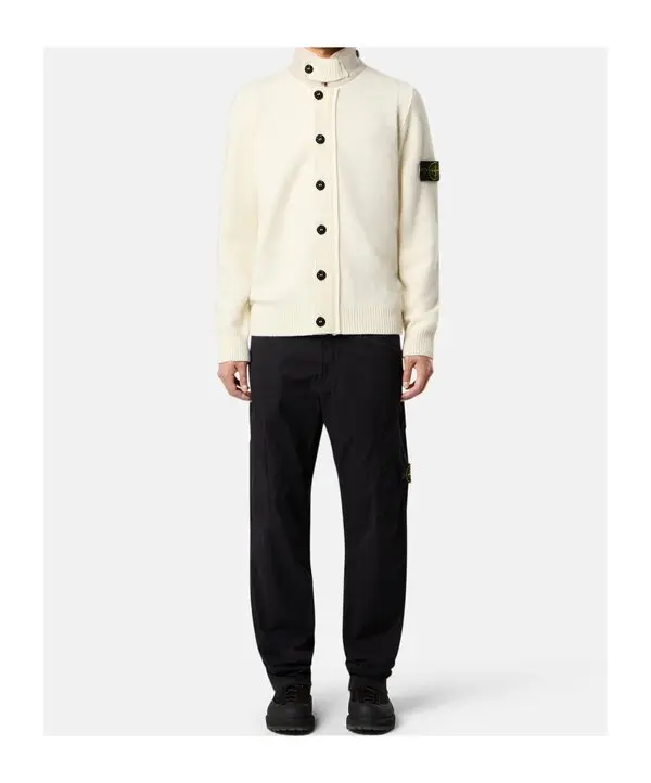 Stone Island Regular-fit Cargo Trousers With Angled Zip Pockets