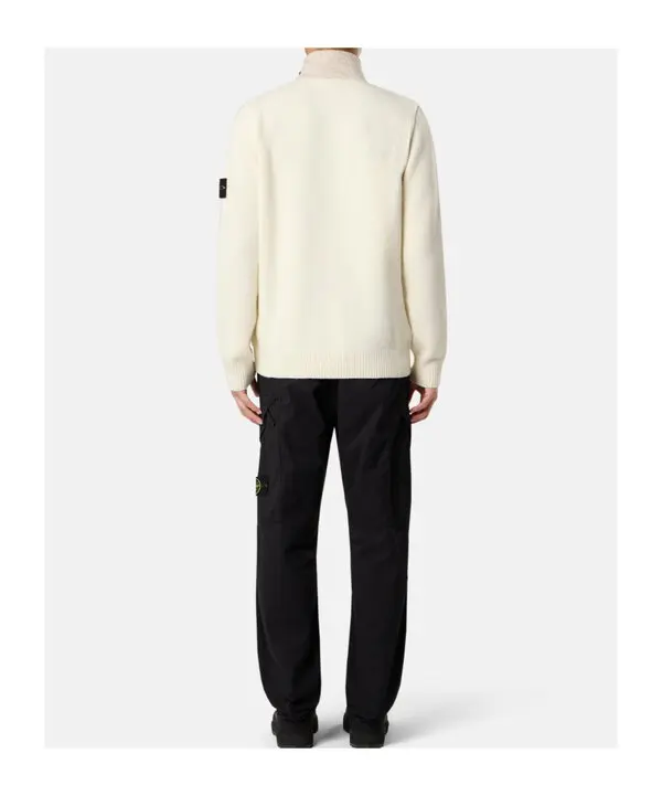 Stone Island Regular-fit Cargo Trousers With Angled Zip Pockets