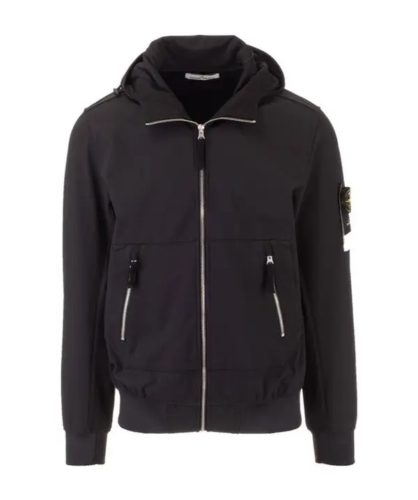 Stone Island Logo-patch Hooded Jacket