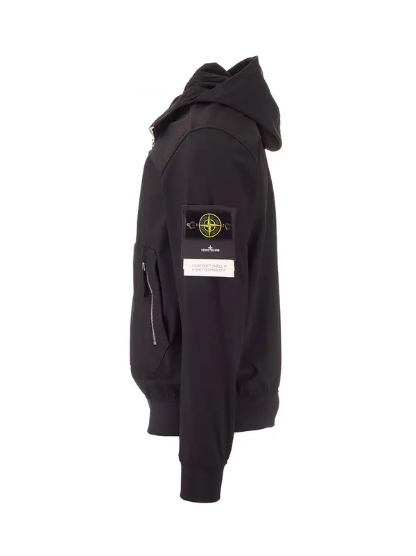 Stone Island Logo-patch Hooded Jacket