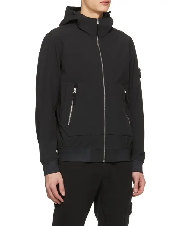 Stone Island Logo-patch Hooded Jacket