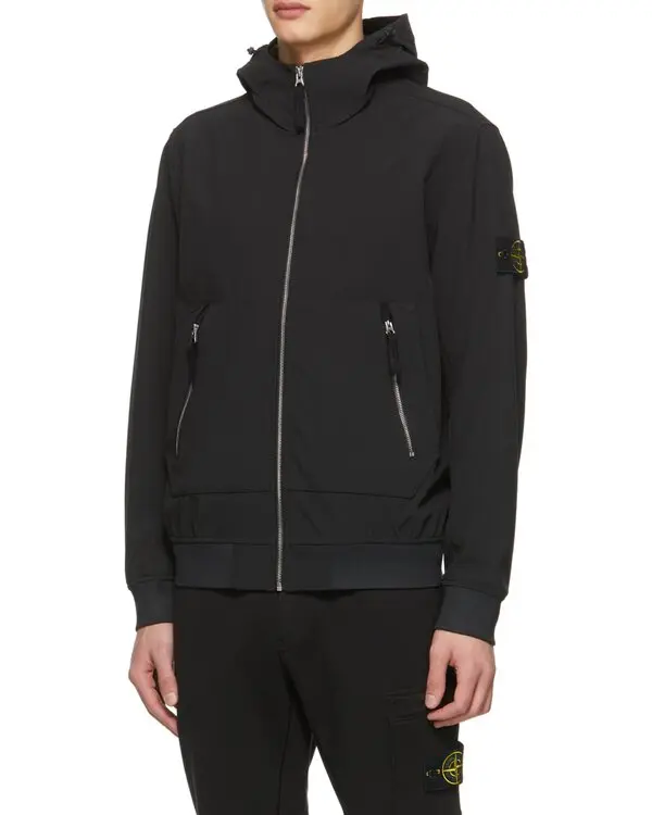 Stone Island Logo-patch Hooded Jacket