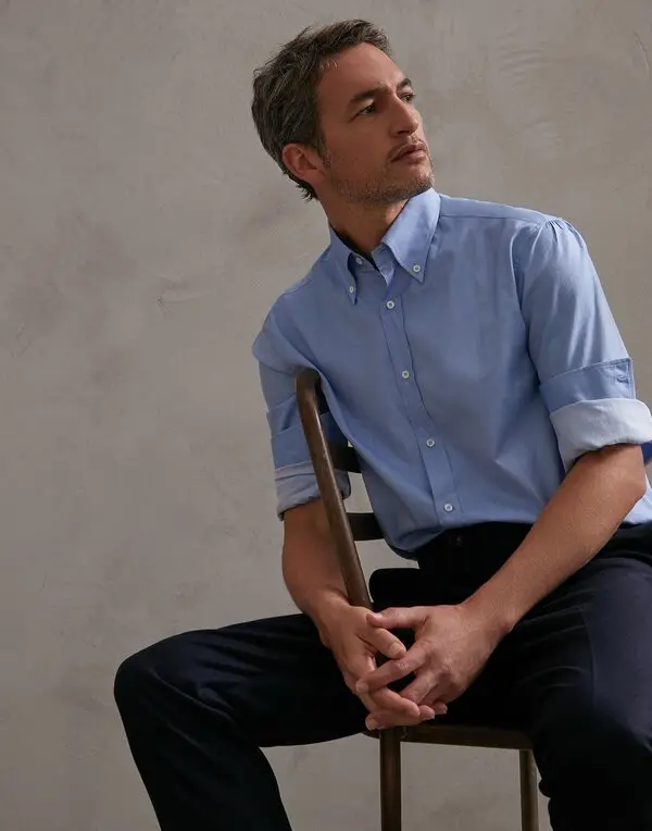 Brunello Cucinelli Plain Cotton Shirt