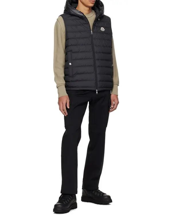Moncler Logo Patch Zip-up Padded Vest