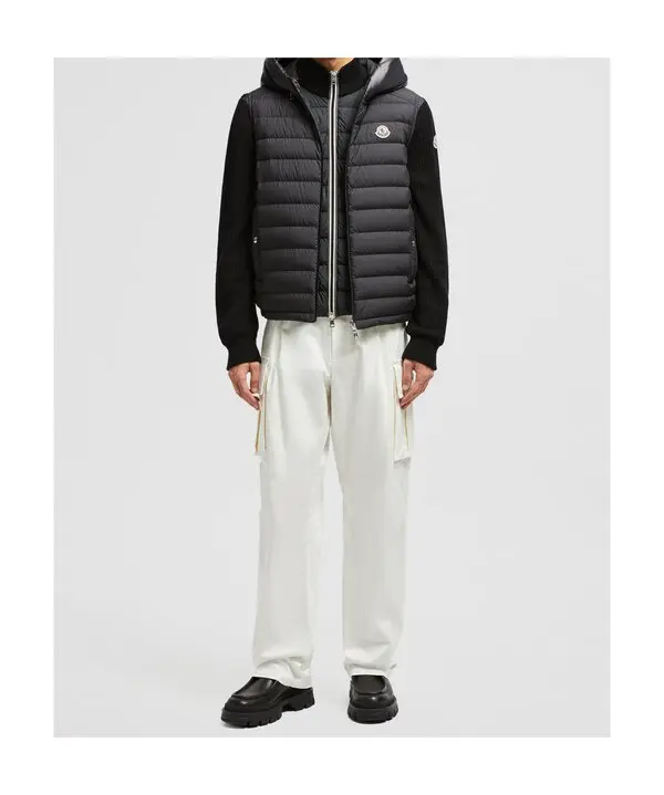 Moncler Logo Patch Zip-up Padded Vest
