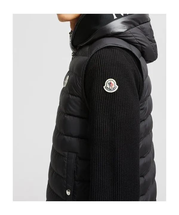 Moncler Logo Patch Zip-up Padded Vest