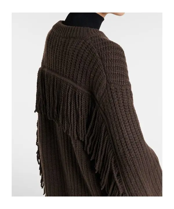 LISA YANG Hilma Fringed Oversized Sweater