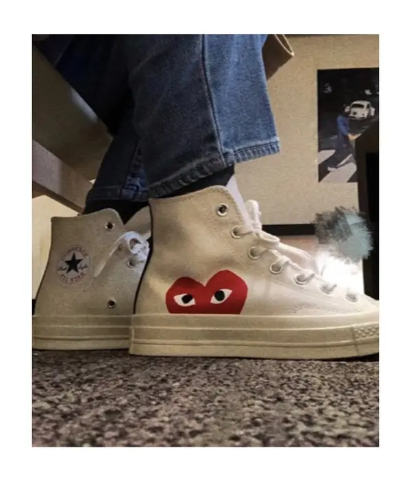 Play Comme Des Garcon Chuck Taylor High-top Sneakers