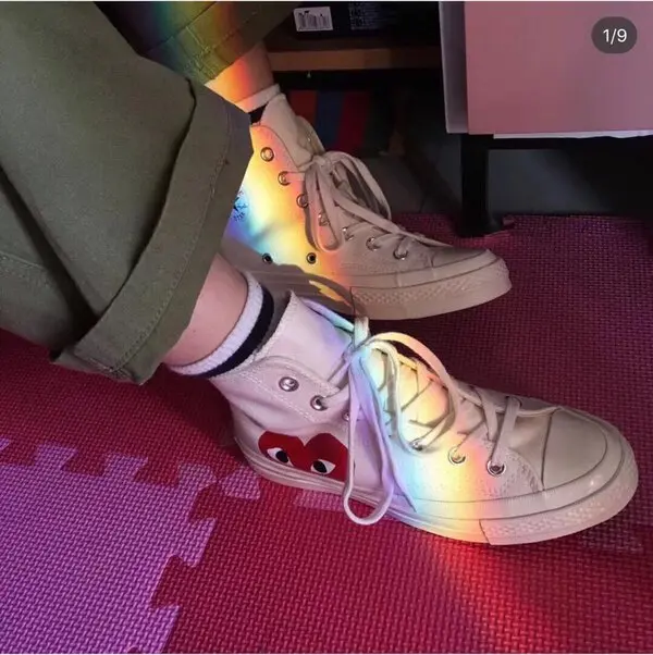 Play Comme Des Garcon Chuck Taylor High-top Sneakers