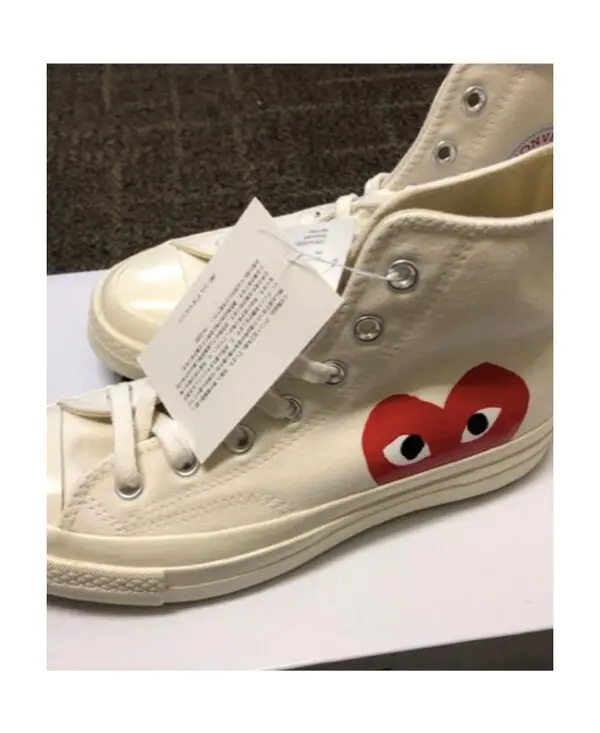 Play Comme Des Garcon Chuck Taylor High-top Sneakers