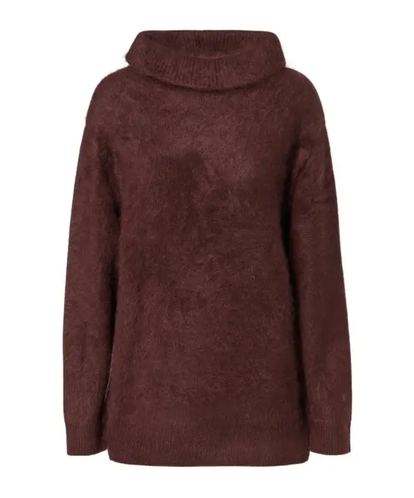 Dorothee Schumacher Fluffy Statement Wool And Cashmere-blend Sweater - Red