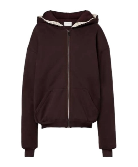 Magda Butrym Long-sleeved Casual Hooded Sweatshirt