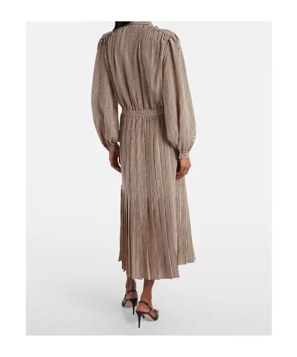 Valentino Garavani Striped Long Sleeve Dress