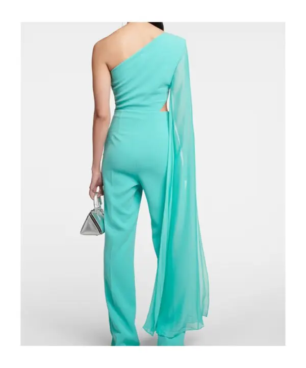 Roland Mouret Asymmetrical One-shoulder Jumpsuit With Draped Detail