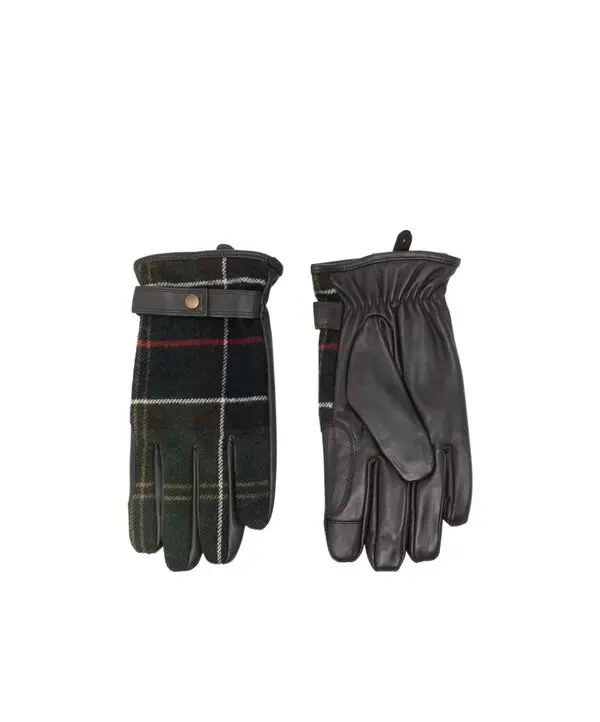 Barbour Leather-plaid Gloves