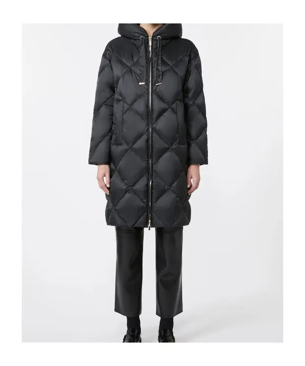 Max Mara Quilted Down Jacket With Hood