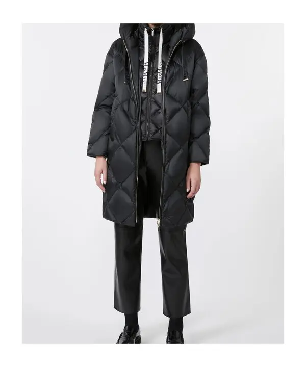 Max Mara Quilted Down Jacket With Hood