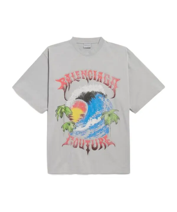 Balenciaga Vintage Surfer Oversized T-shirt - Grey
