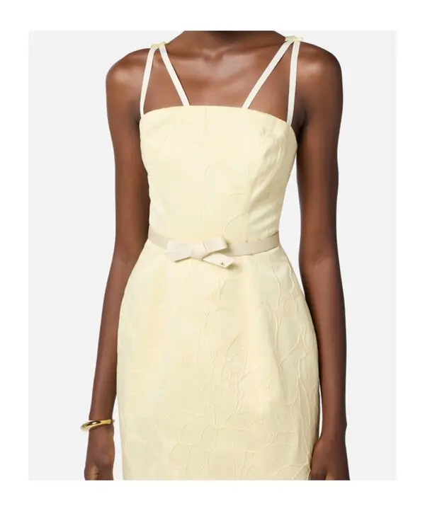 Elisabetta Franchi Floral Jacquard Dress