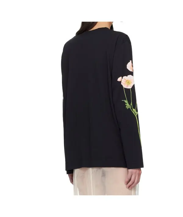 Simone Rocha Poppy Field-print Long Sleeve T-shirt