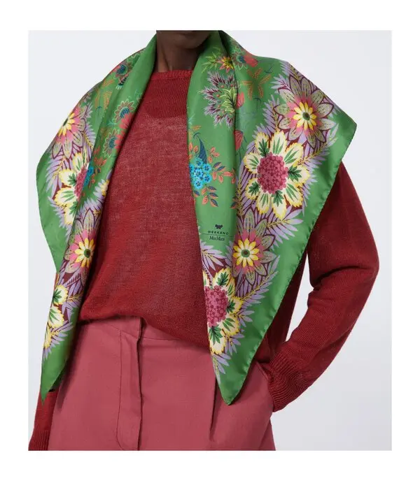 Max Mara Square Silk Scarf