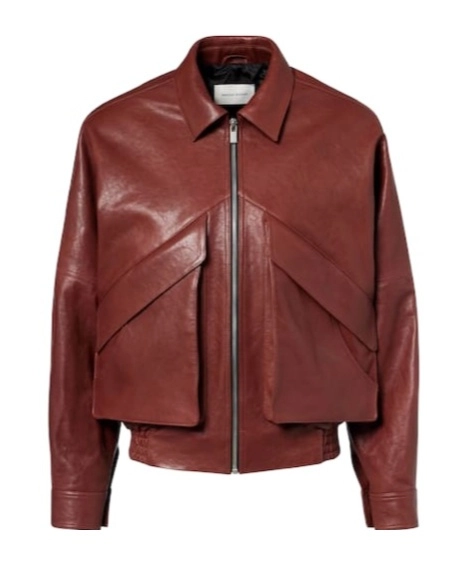 Magda Butrym Long-sleeved Leather Jacket