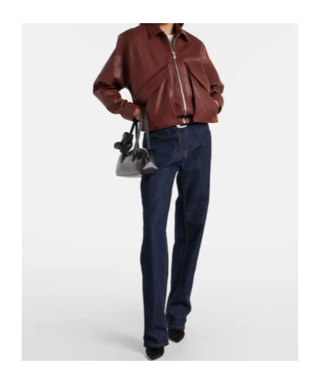 Magda Butrym Long-sleeved Leather Jacket