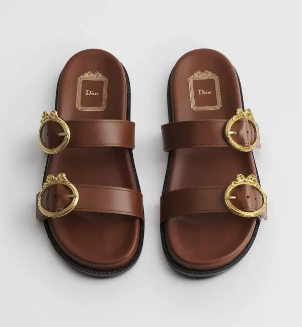 Dior Open-toe Round-toe Slippers