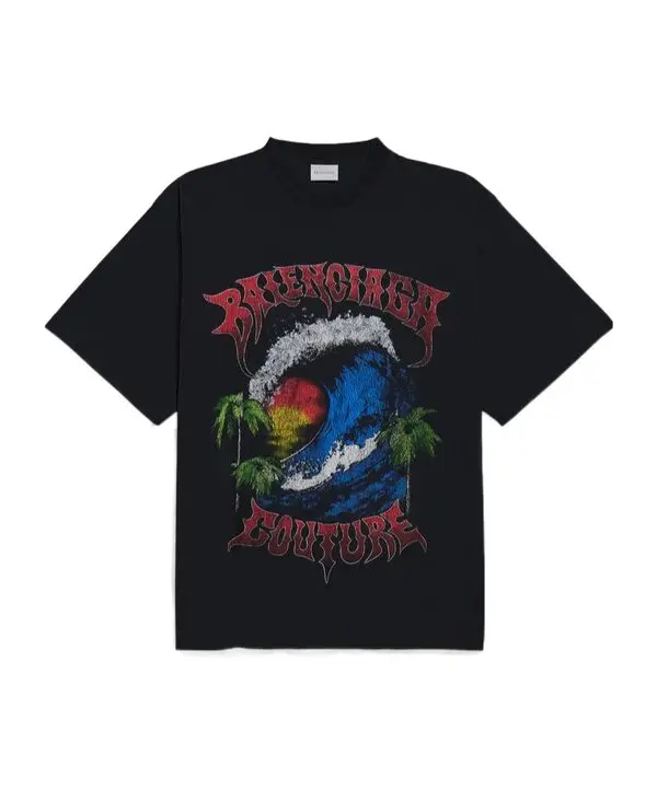 Balenciaga Vintage Surfer Oversized T-shirt - Black