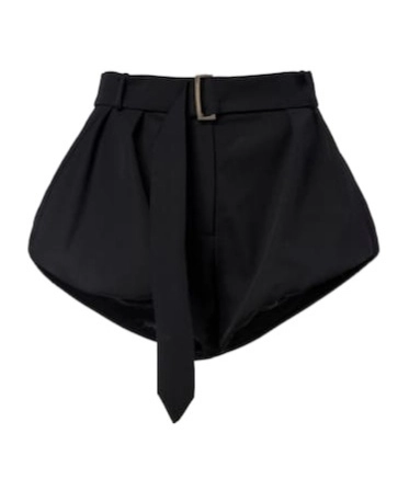 Magda Butrym Belted Wool Shorts