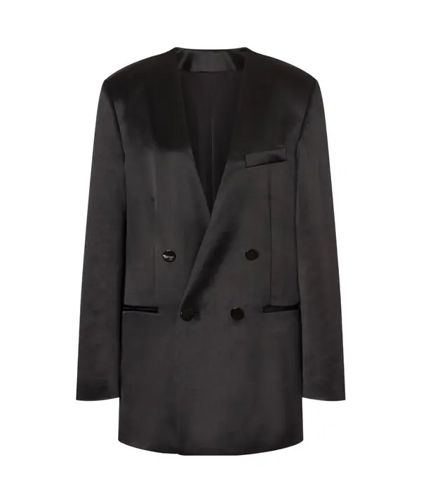Philosophy Di Lorenzo Serafini Double Breasted Satin Blazer
