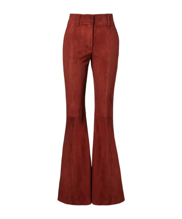 Gabriela Hearst Flared Trousers With Belt Loops
