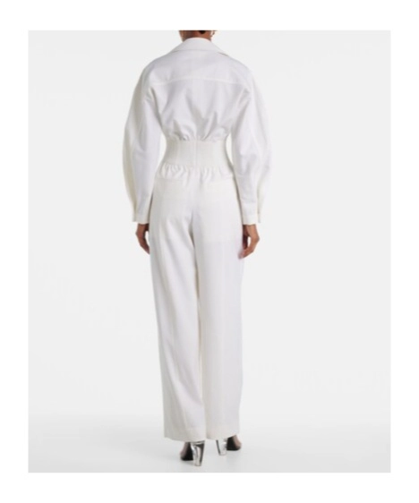 Victoria Beckham Tab Detail Wool-blend Jumpsuit