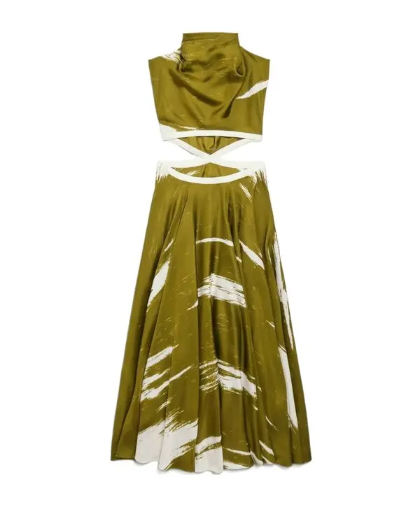 Balenciaga Brush Scratch Cut-out Dress