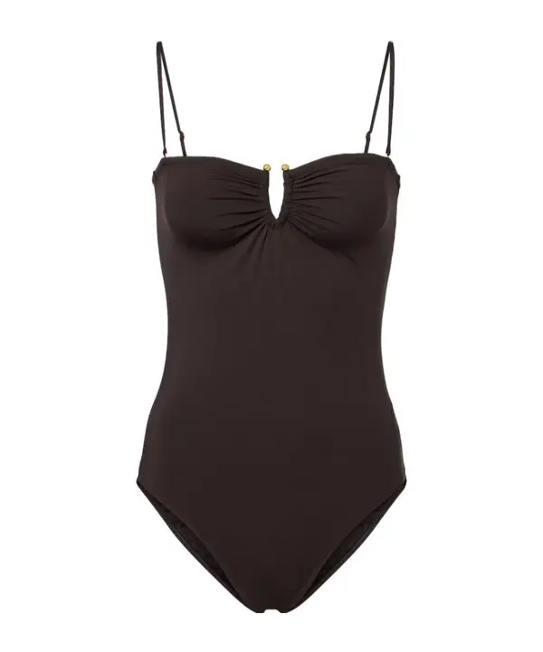 NILI LOTAN Pleated One-piece Swimsuit - Black