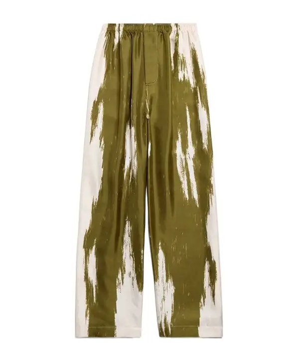 Balenciaga Brush Scratch Pyjama Pants - Khaki