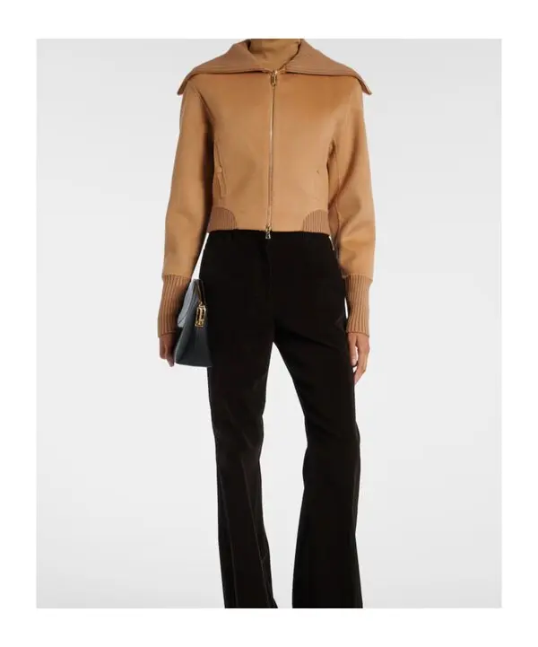 Victoria Beckham Lapel Collar Long-sleeved Casual Jacket