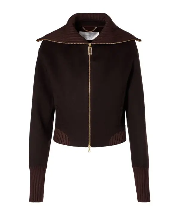 Victoria Beckham Lapel Collar Long-sleeved Casual Jacket