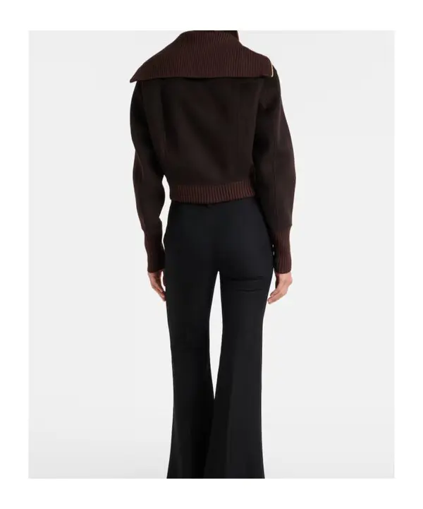 Victoria Beckham Lapel Collar Long-sleeved Casual Jacket