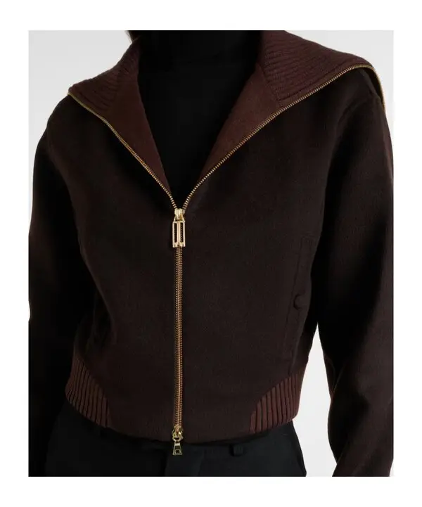 Victoria Beckham Lapel Collar Long-sleeved Casual Jacket
