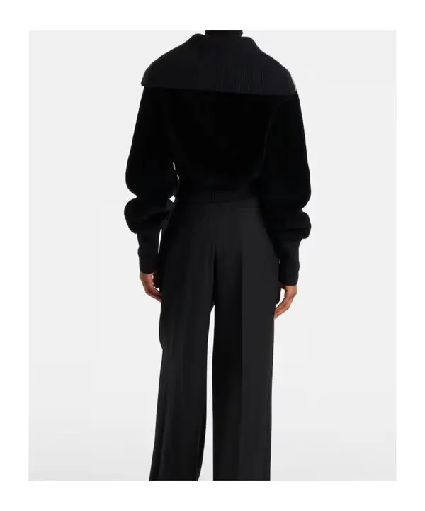 Victoria Beckham Cropped Zip Up Jacket