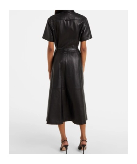 Altuzarra Kiera Leather Shirt Dress