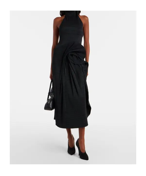 Magda Butrym Pleated Midi Skirt