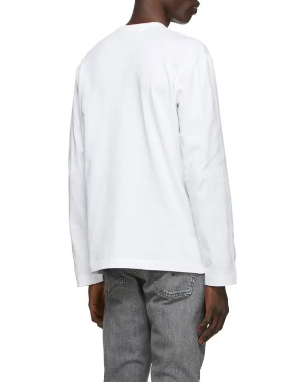 Play Comme Des Garcon Heart-embroidered Long-sleeve T-shirt