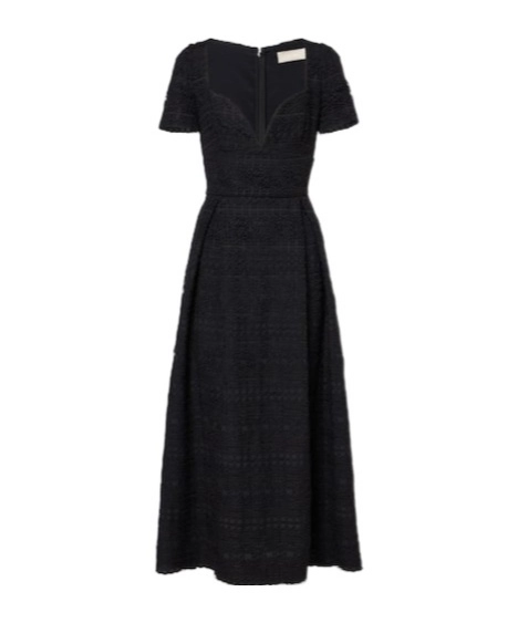 Elie Saab Macramé Midi Dress