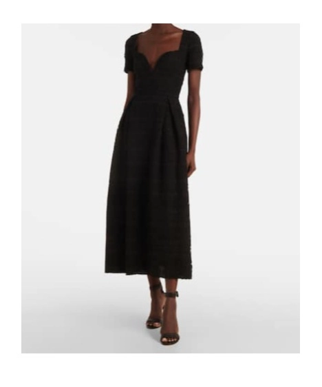 Elie Saab Macramé Midi Dress