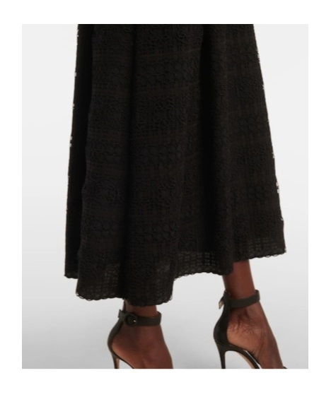 Elie Saab Macramé Midi Dress