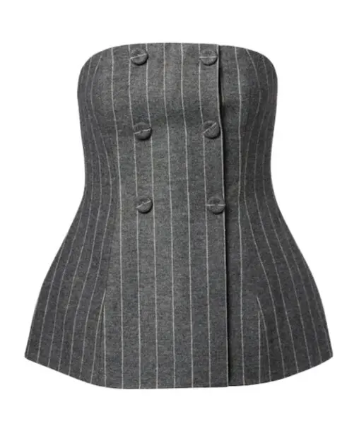 Carolina Herrera Double-breasted Striped Top
