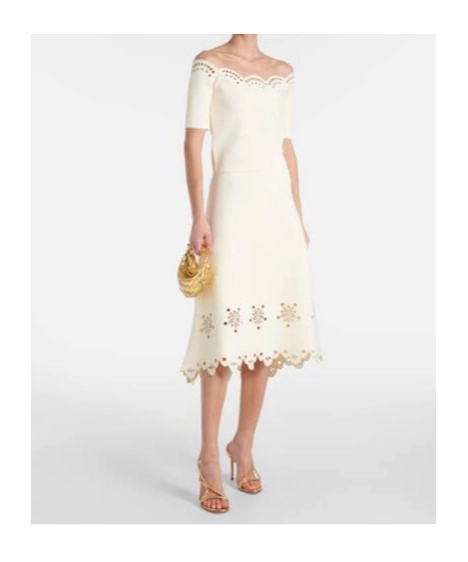 Altuzarra Melly Fan-shaped Crepe Midi Skirt