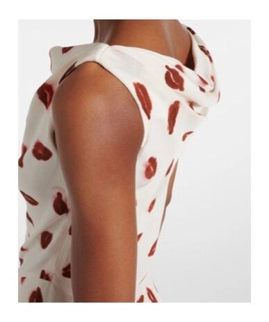 Altuzarra Drina Printed Silk Midi Dress - White